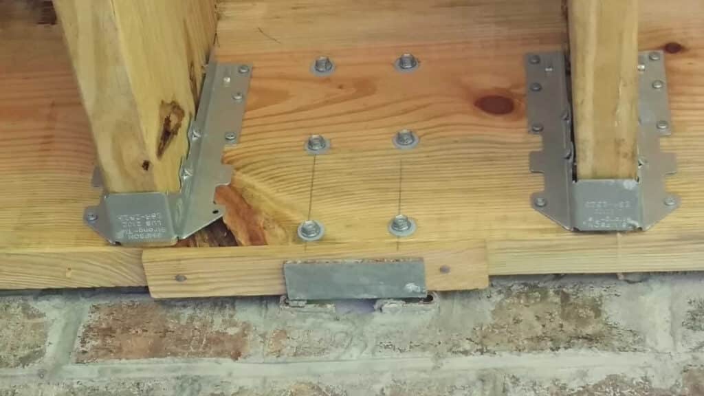 MTW Deck Ledger Bracket for Brick